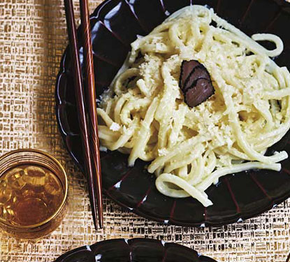 Recipe: Udon noodles, truffle butter and parmesan - BALANCE